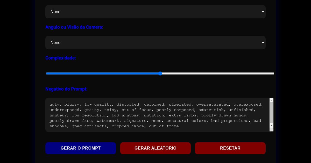 CINEMATIC PROMPT GENERATOR