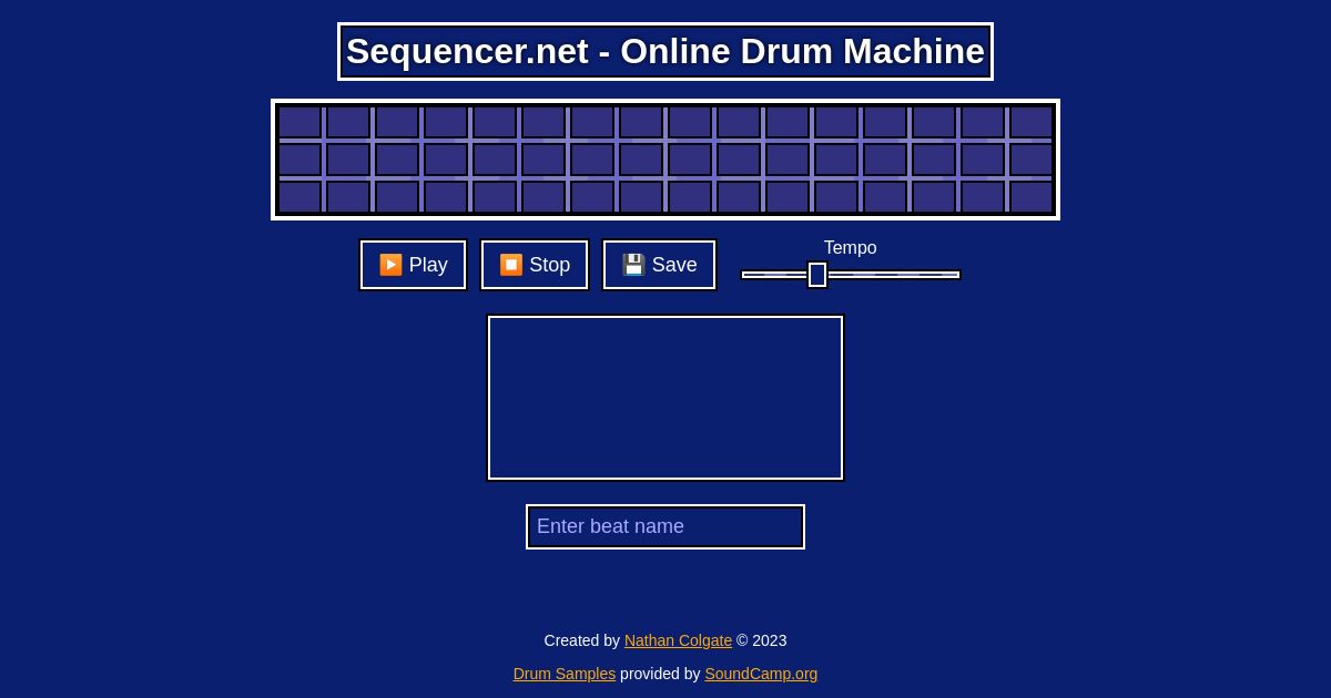 Sequencer.net - Online Drum Machine