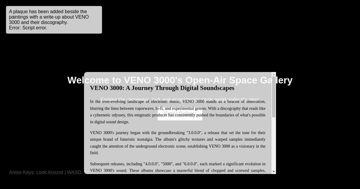 VENO 3000 Open-Air Space Gallery
