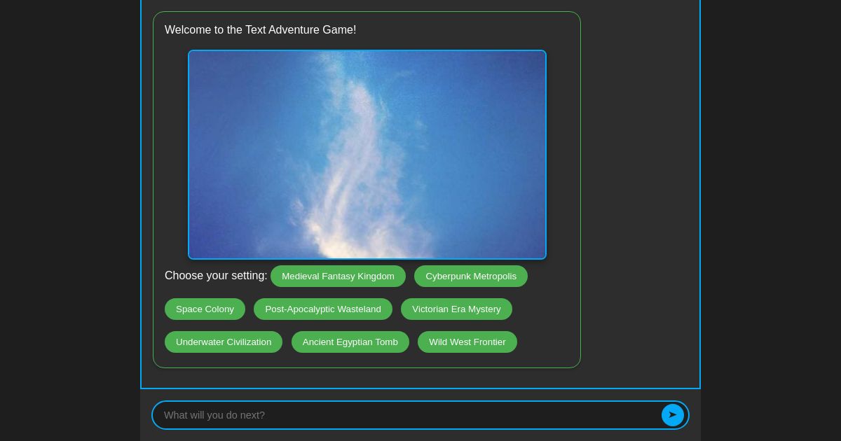 Text Adventure Game with Images
