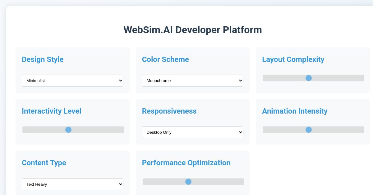 WebSim.AI Developer Platform