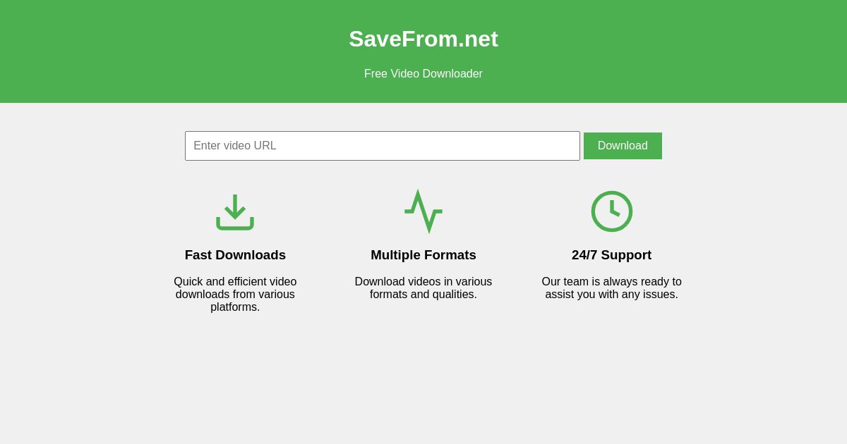 SaveFrom.net - Free Video Downloader