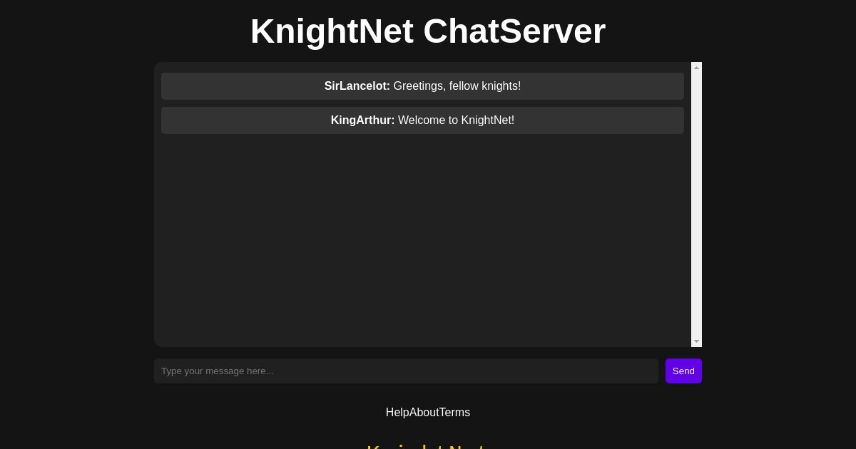 KnightNet ChatServer