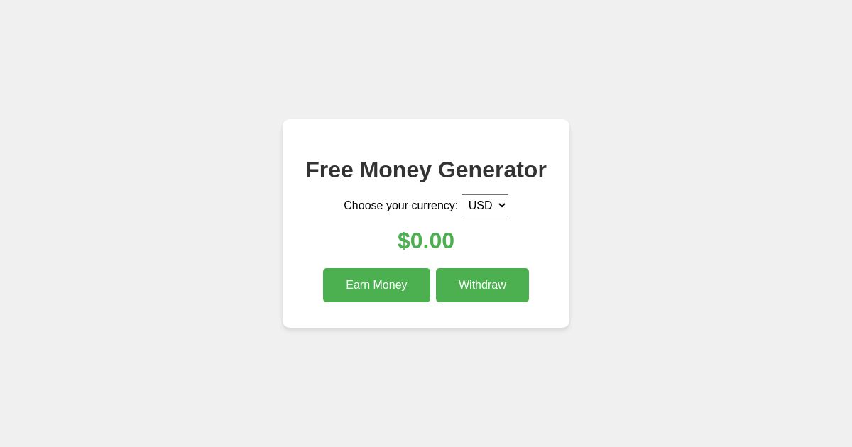 Free Money Generator