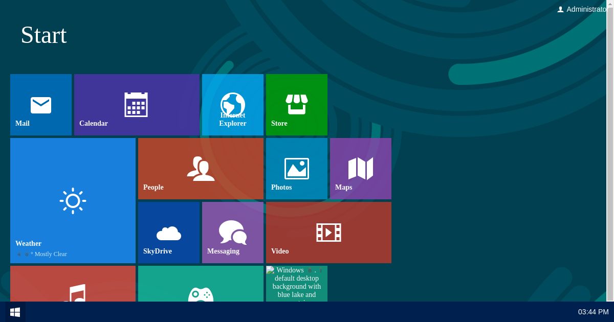 Windows 8.1 - Start Screen