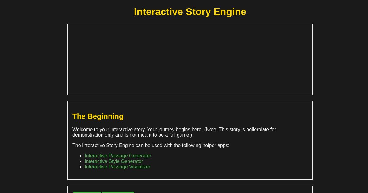 Interactive Story Engine