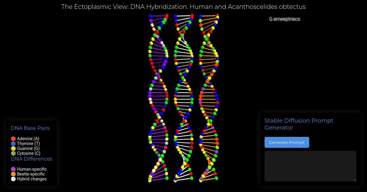 The Ectoplasmic View: DNA Hybridization: Human and Acanthoscelides obtectus