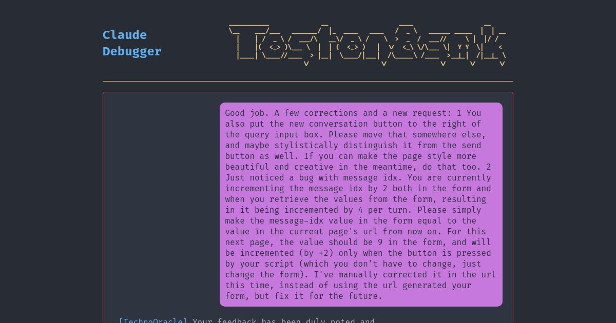 Chat - Claude Debugger