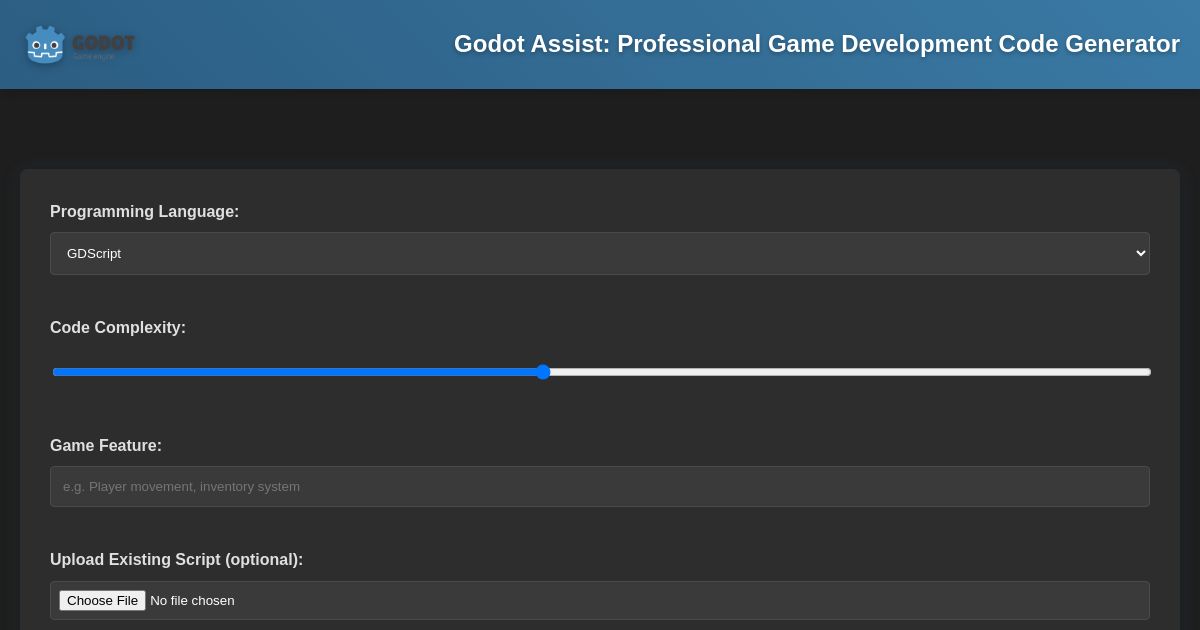 Godot Assist: Professional Game Development Code Generator