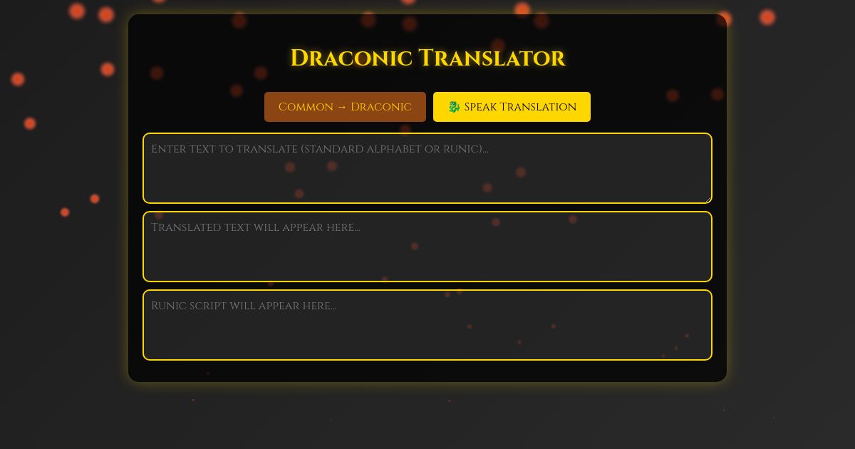 Draconic Translator