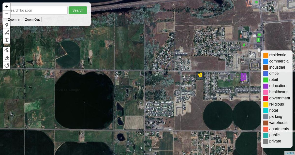 Enhanced Interactive Satellite Map with Improved Search UI