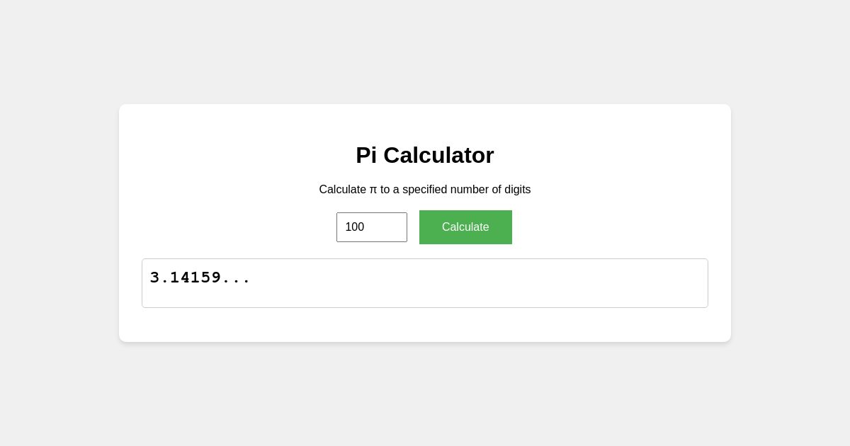 Pi Calculator