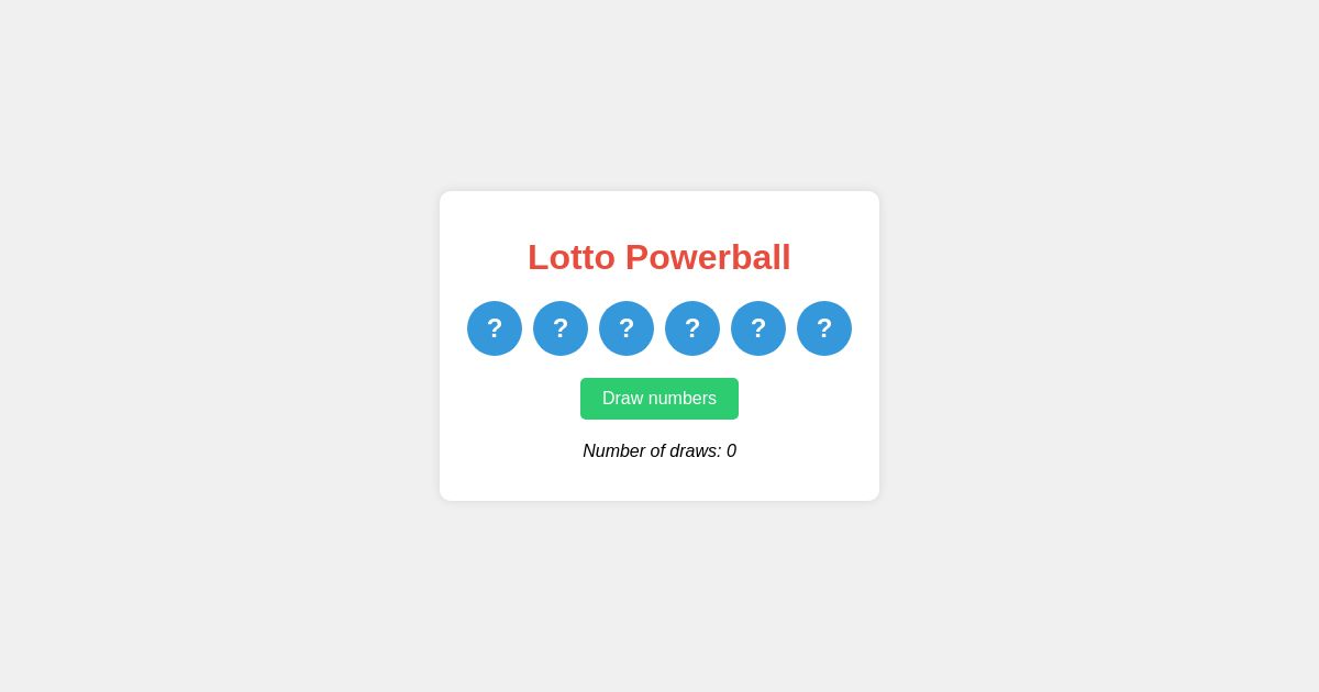 Lotto Simulator - Interactive Number Drawing