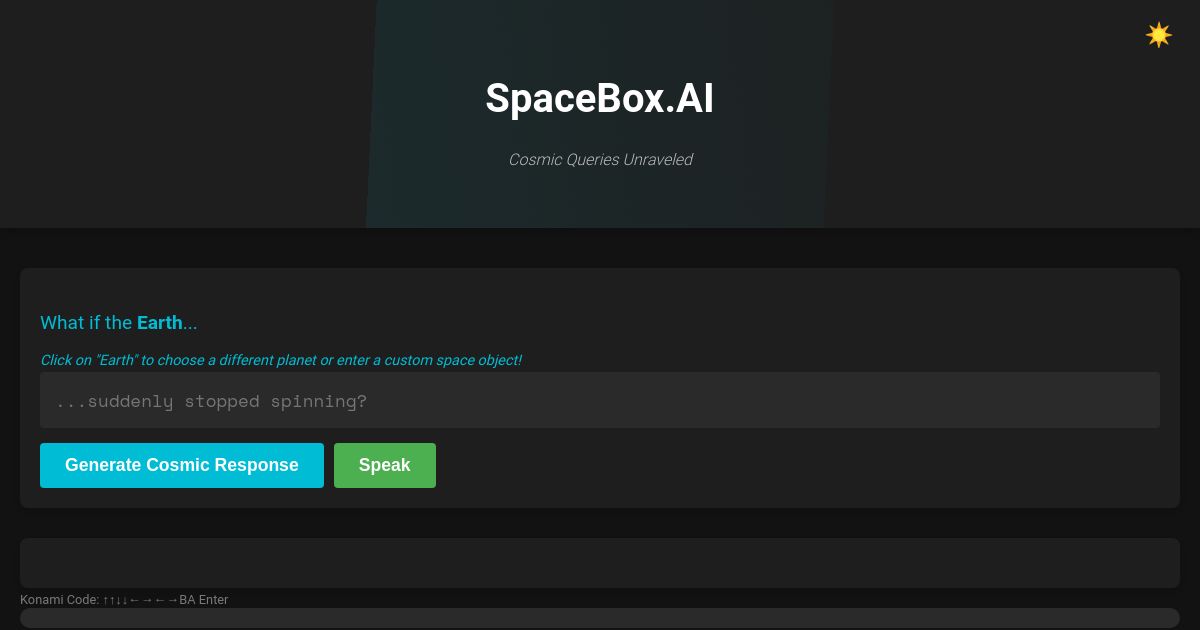 SpaceBox.AI - Cosmic Queries Unraveledsty