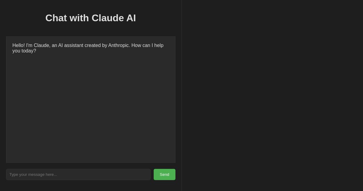 Claude AI Chat Interface