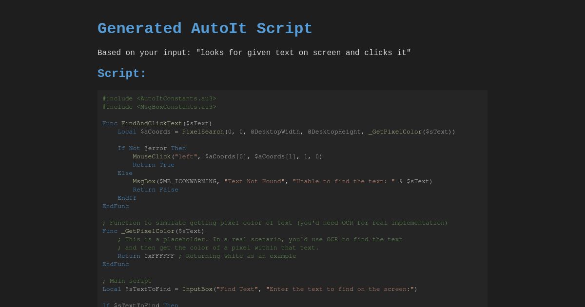 AutoIt Script Generator - Generated Script