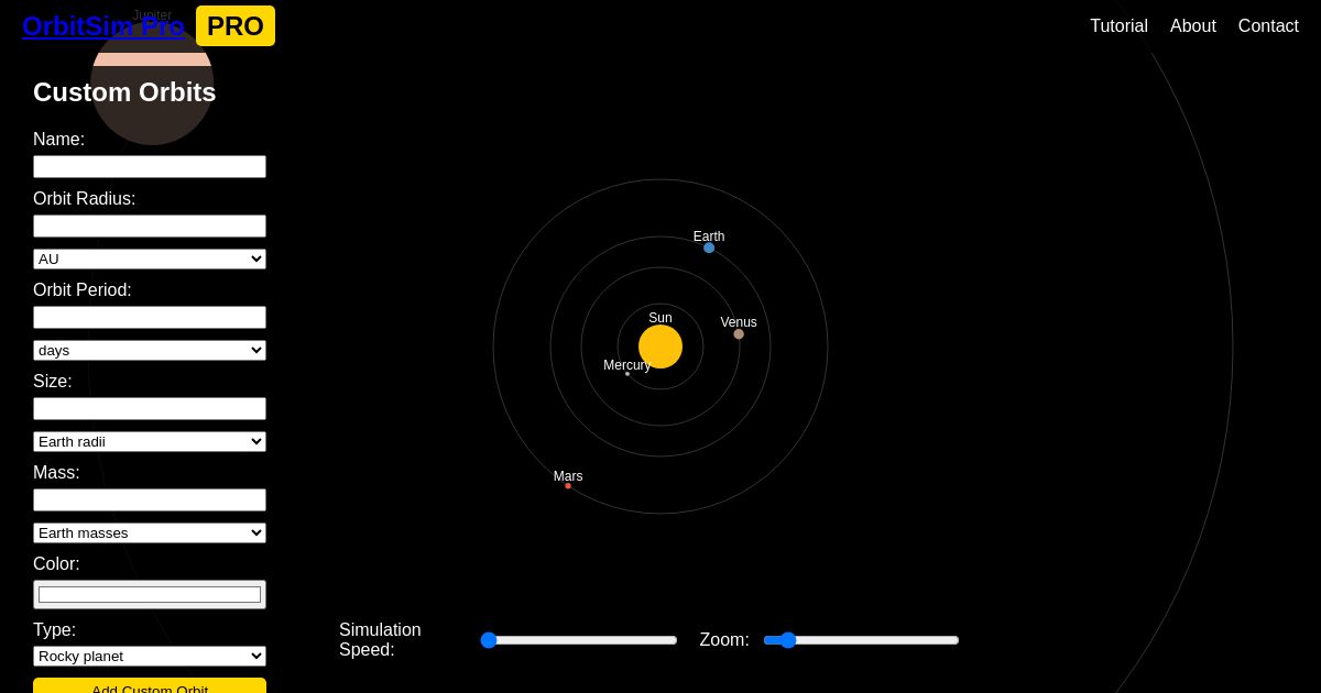 OrbitSim Pro - Moving Planets