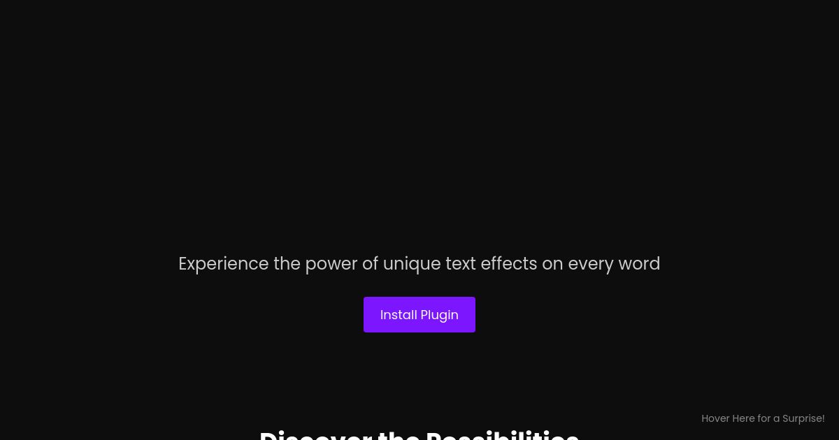 Dynamic Typography: Unique Effects on Every Word