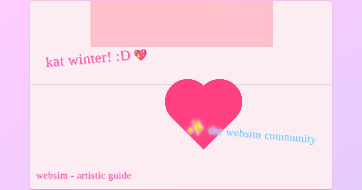 websim - Artistic Guide