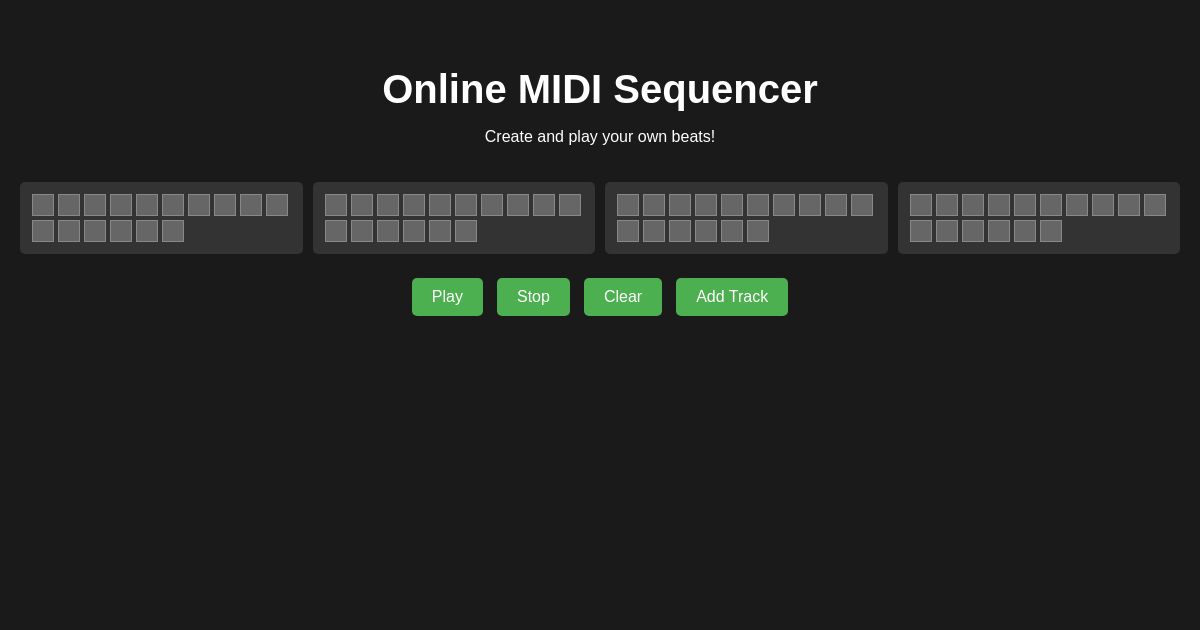 Online MIDI Sequencer