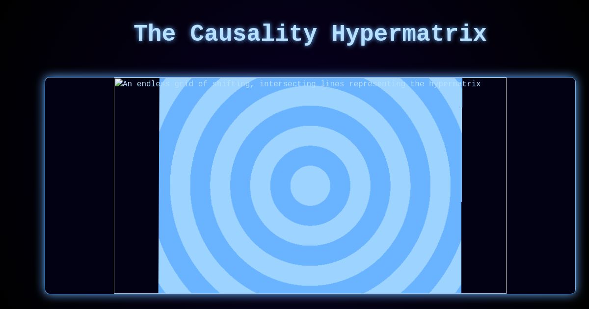 The Causality Hypermatrix