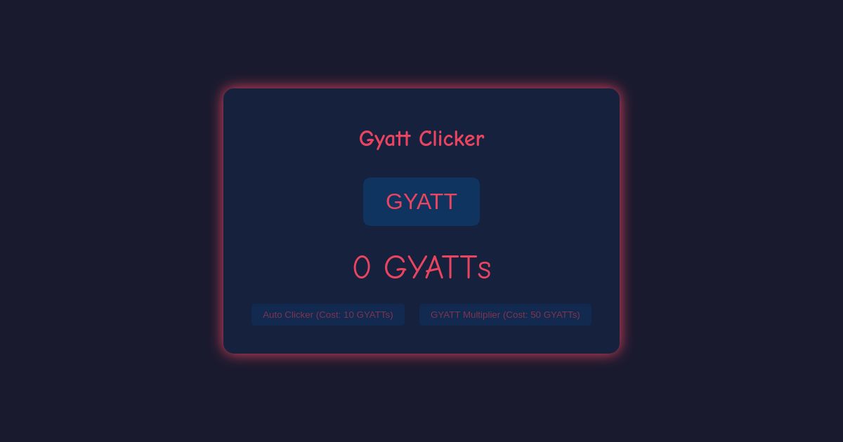 Gyatt Clicker - The Ultimate Internet Slang Game