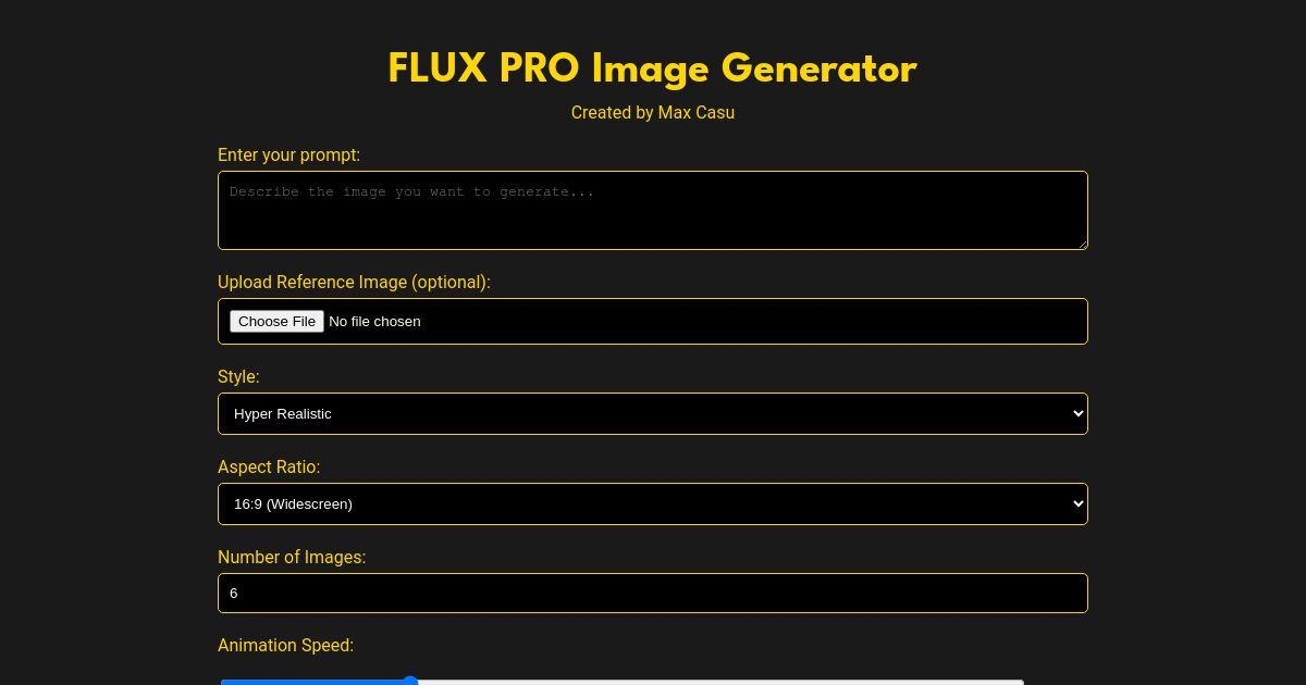 FLUX PRO Image Generator