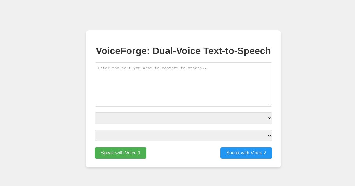 VoiceForge: Dual-Voice Text-to-Speechsty
