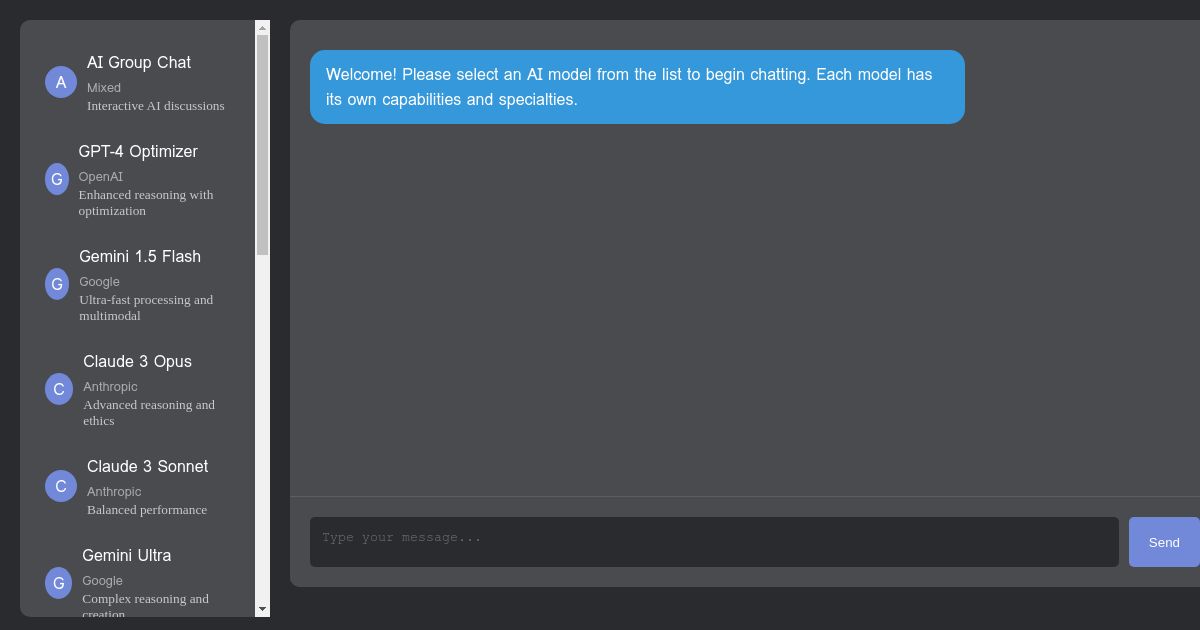 Multi-AI Chat Interface