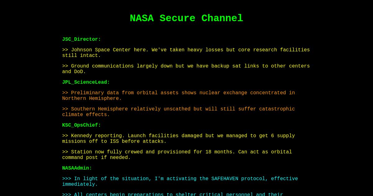 NASA Secure Channel