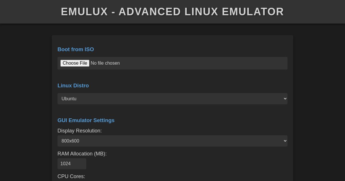Emulux - Advanced Linux Emulator