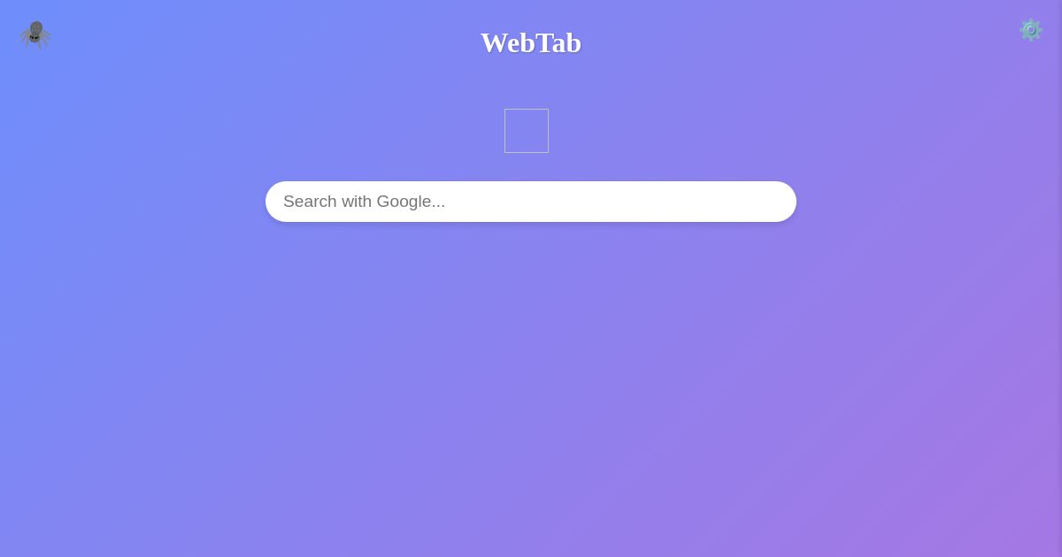WebTab - Your Personalized New Tab Experience