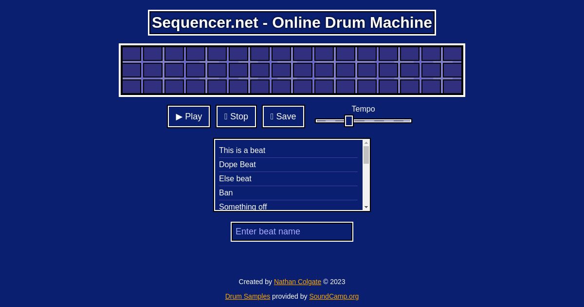 Sequencer.net - Online Drum Machine