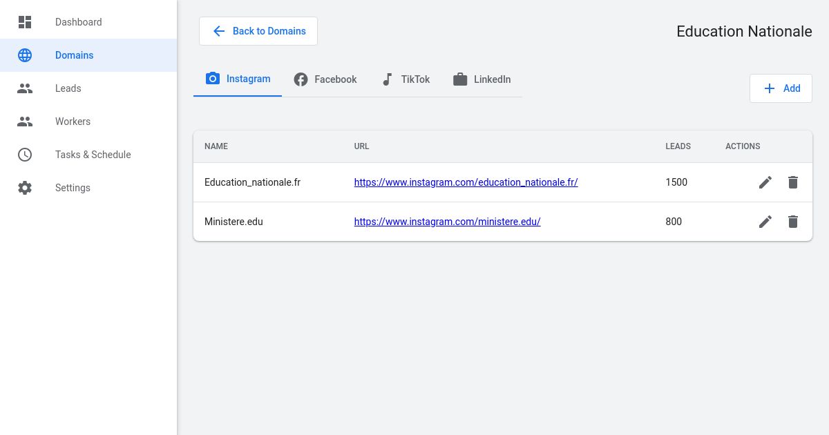 Domain Sources - Google Style