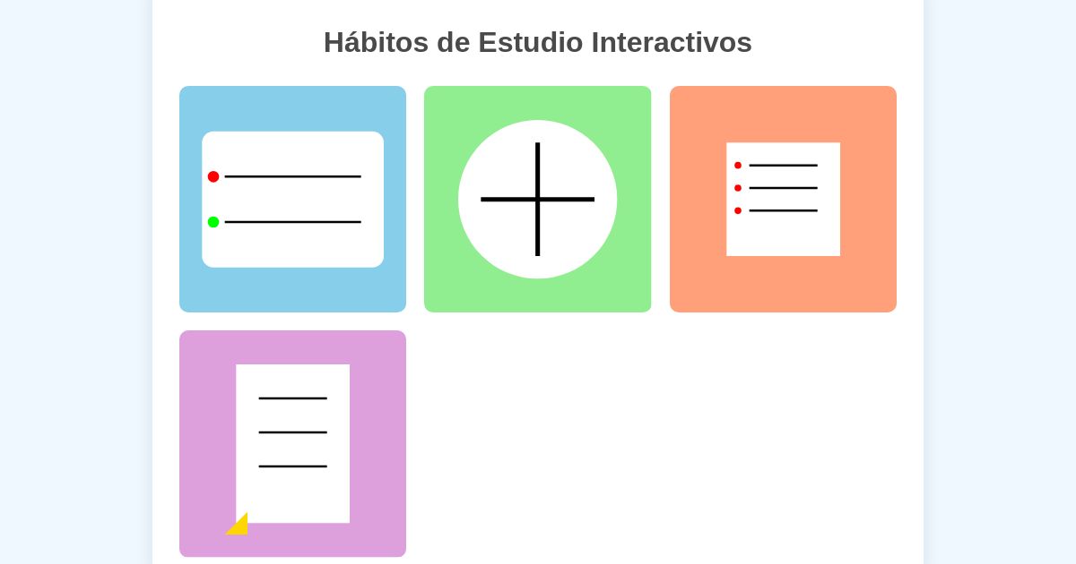 Hábitos de Estudio Interactivos