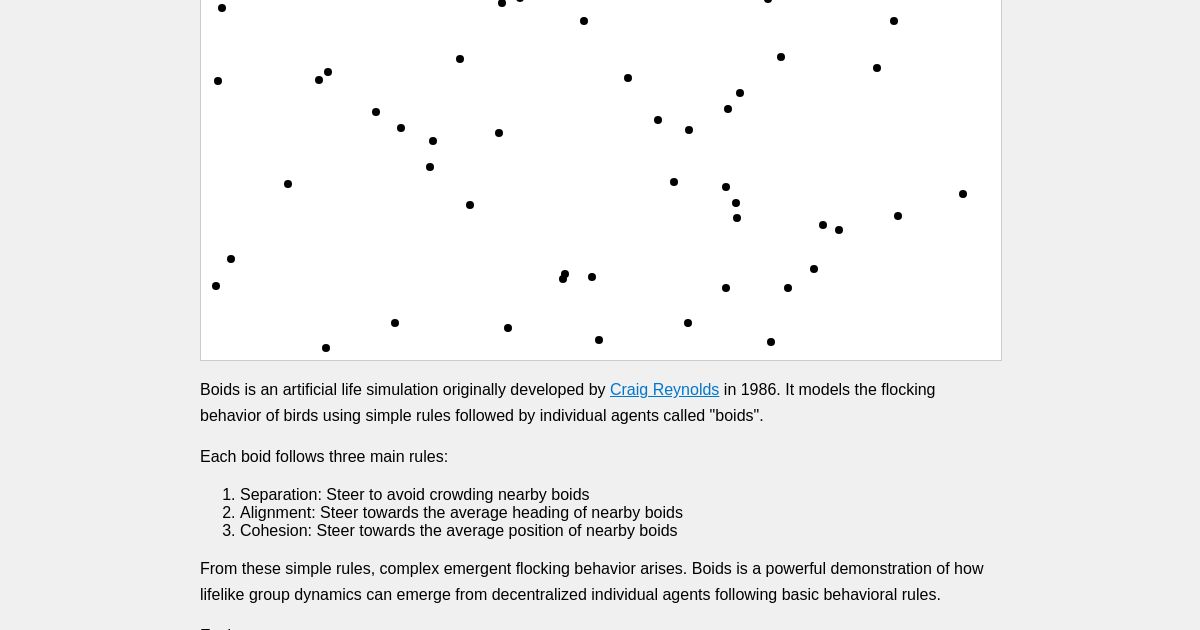 Boids: Agent-Based Flocking Simulation