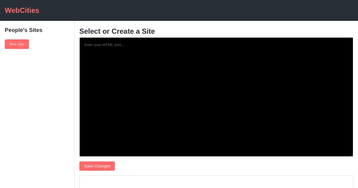 Webcities - Create Your Web Space