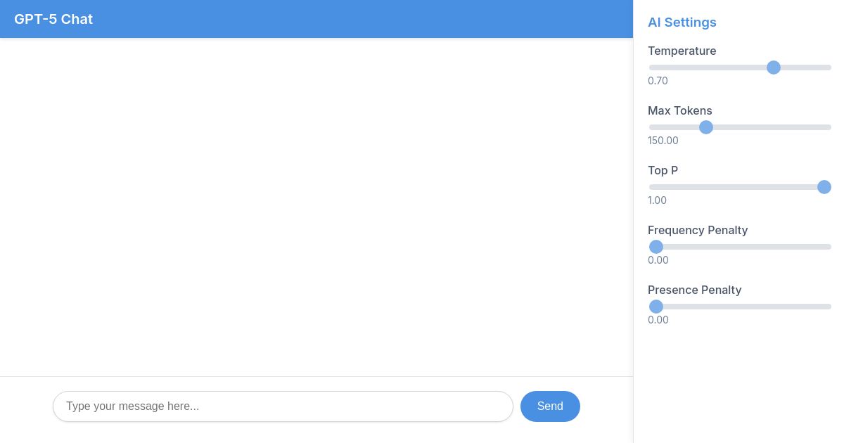 GPT-5 Chat Interface