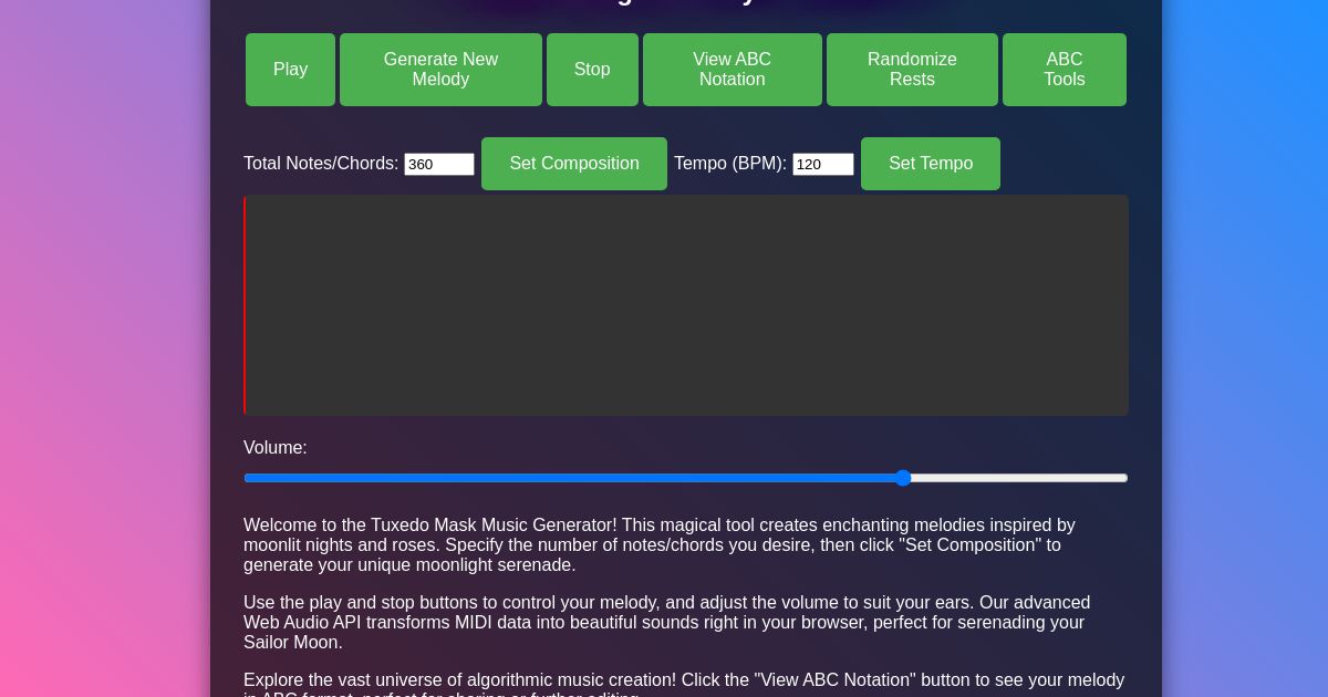 MelodiVerse MIDI Player - Random Composition