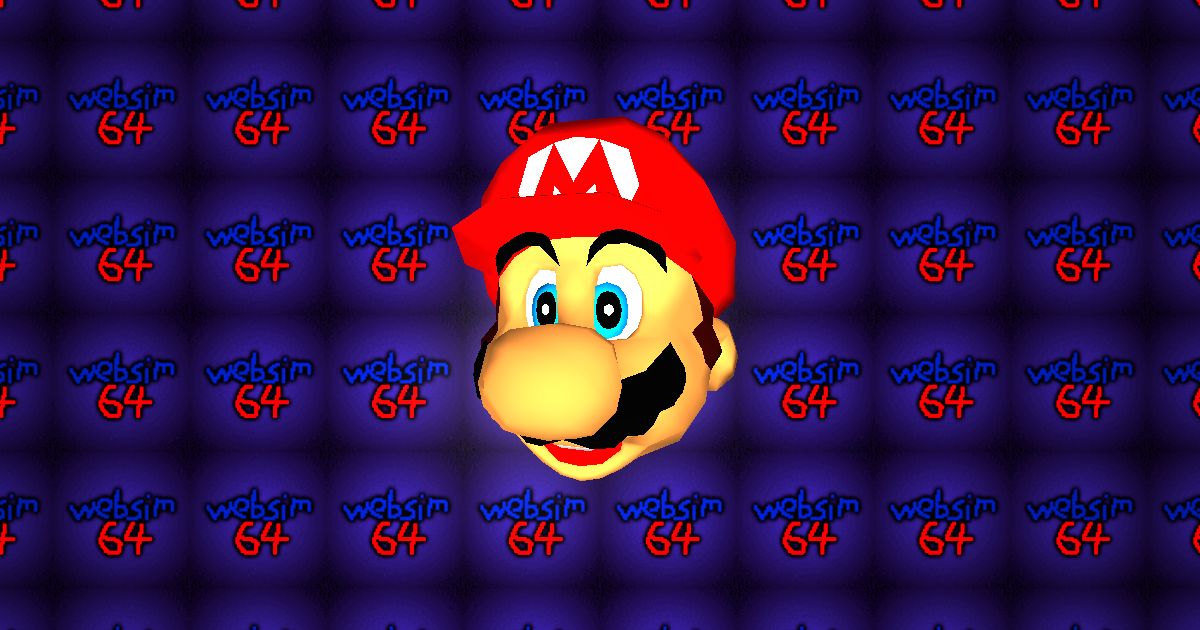 3D Environment with Larger Mario's Head and Lighting