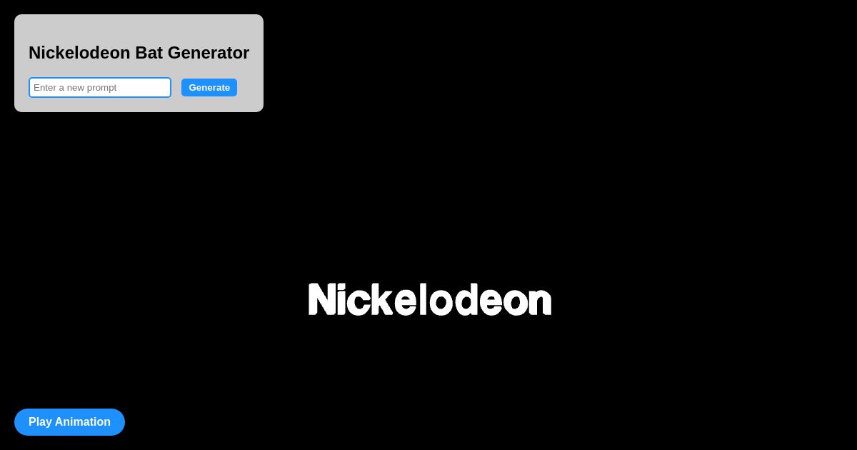AI Animation Generator - Nickelodeon Bat