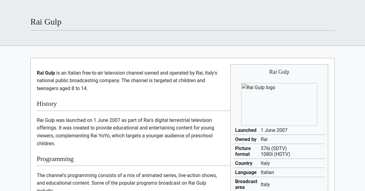 Rai Gulp - Wikipedia