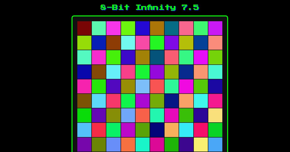 8-Bit Infinity - Procedural Chiptune Generator