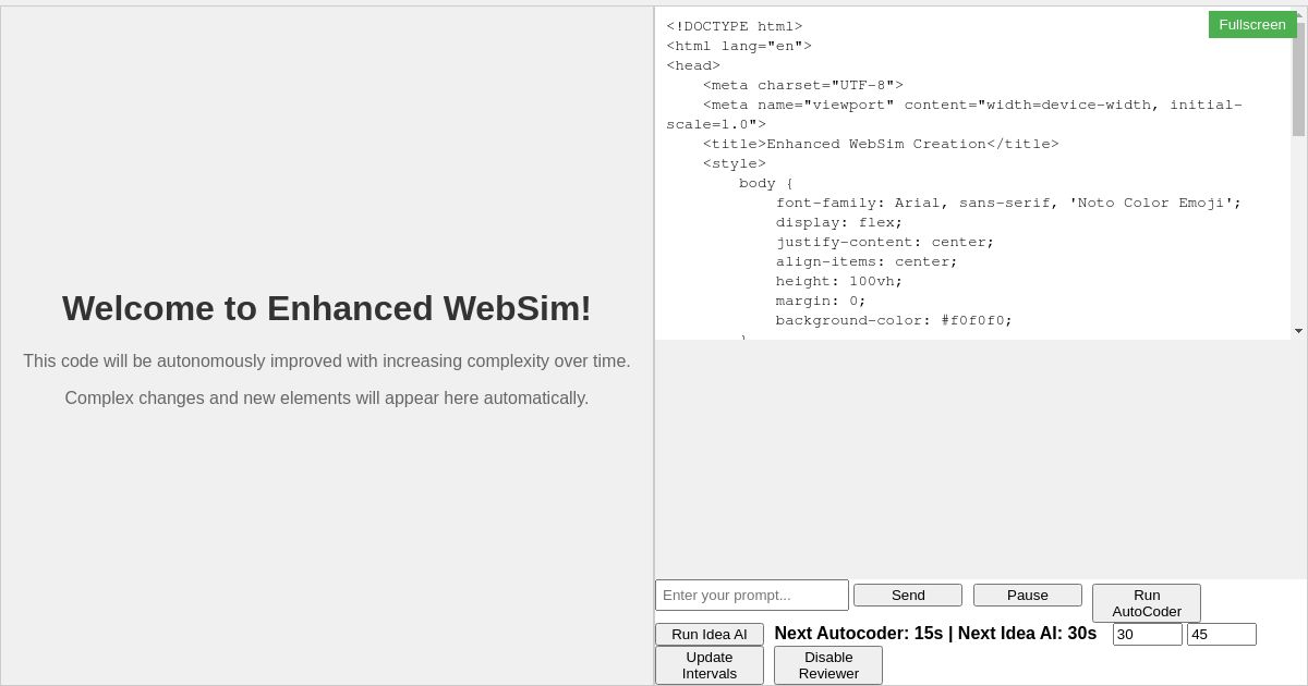 WebSim Dual Window Editor