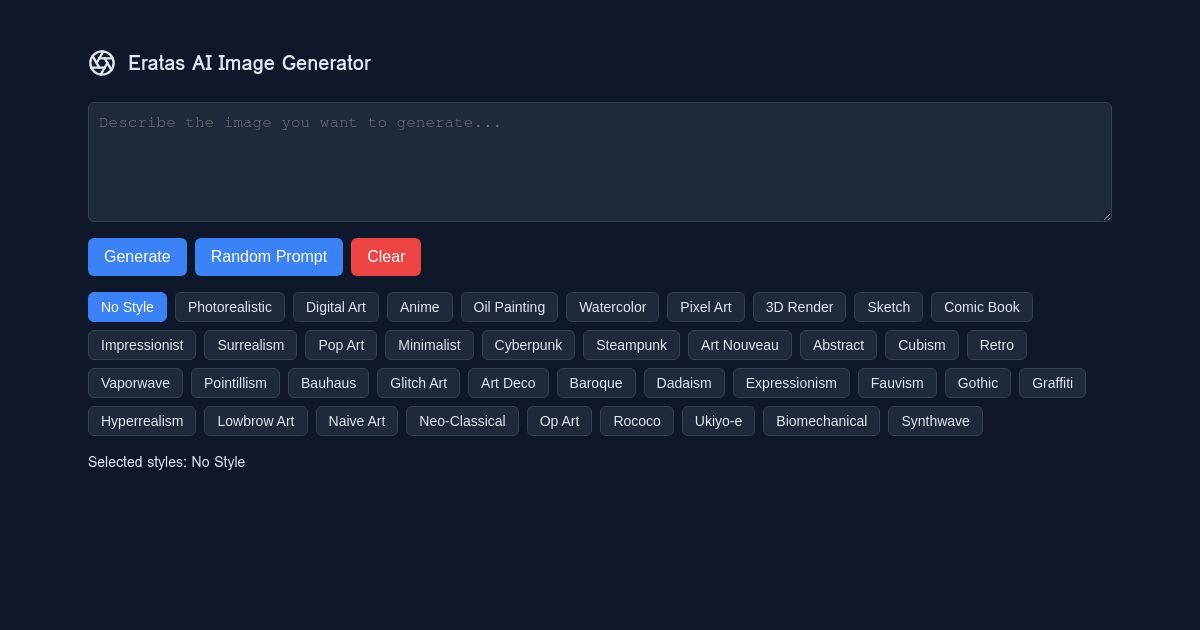 Eratas AI Image Generator