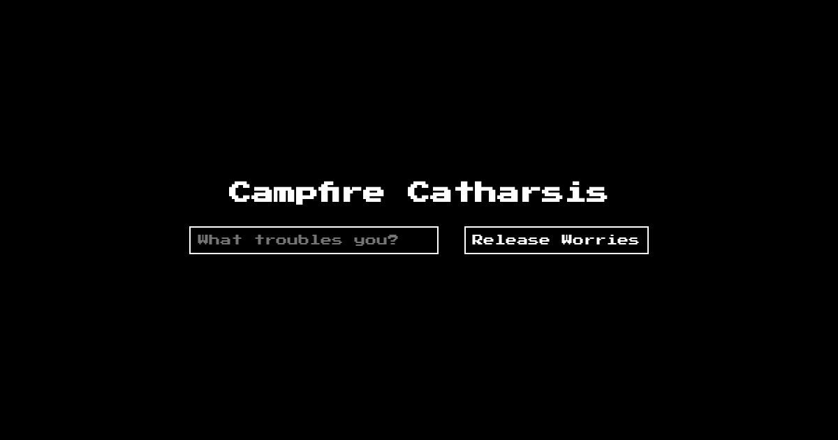 Campfire Catharsis: A Journey to the Stars
