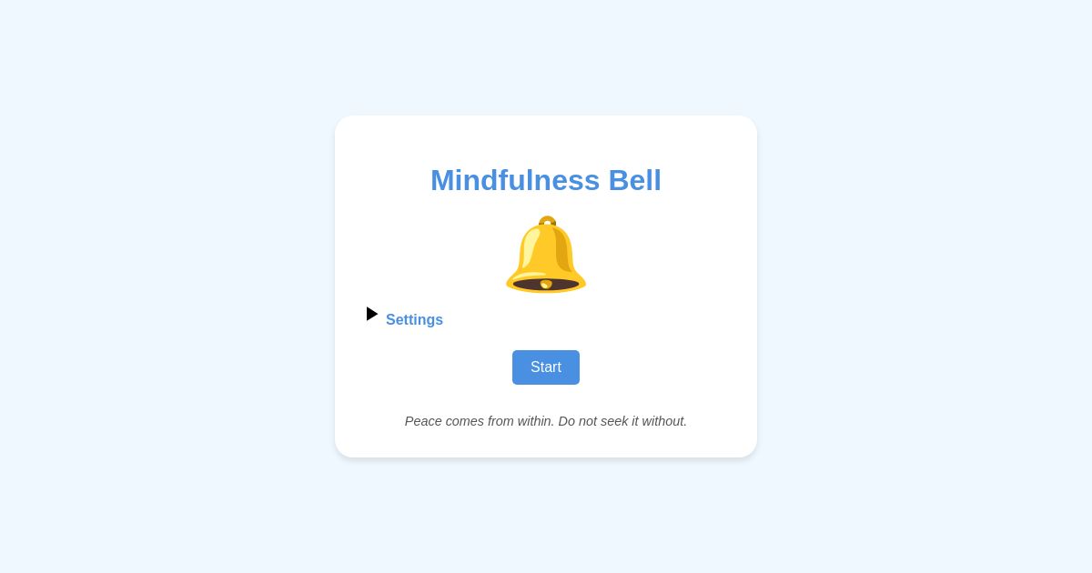 Mindfulness Bell