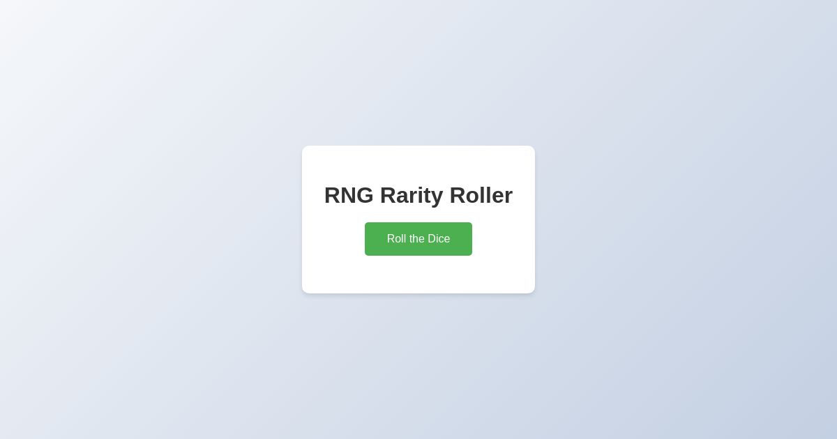 RNG Rarity Roller