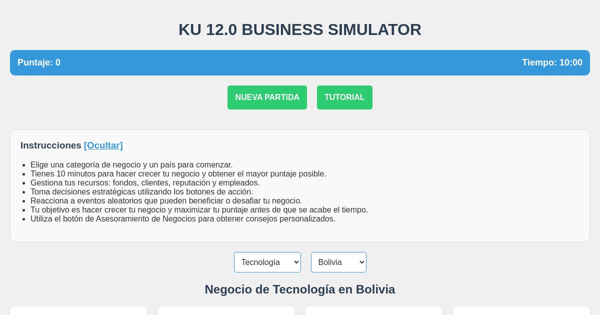 KU 12.0 BUSINESS SIMULATOR sty