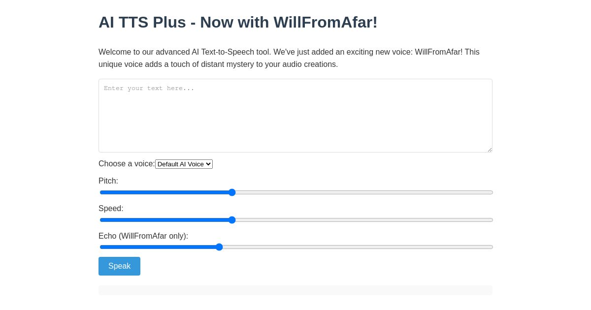 AI TTS Plus - Text-to-Speech with WillFromAfar